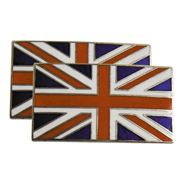 Mountney Classic Enamelled Union Jack Badge - Self Adhesive - Pair